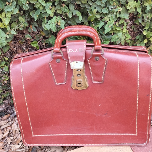 Vintage | Bags | Vintage Leather Doctors Bag | Poshmark